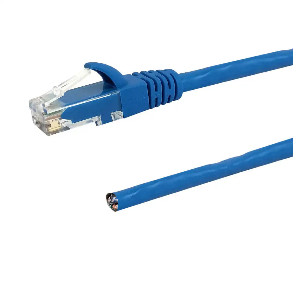 CAT5ECMPT-150BLB - RJ45 to Blunt CAT5E Solid Pigtail Cable - Blue ...