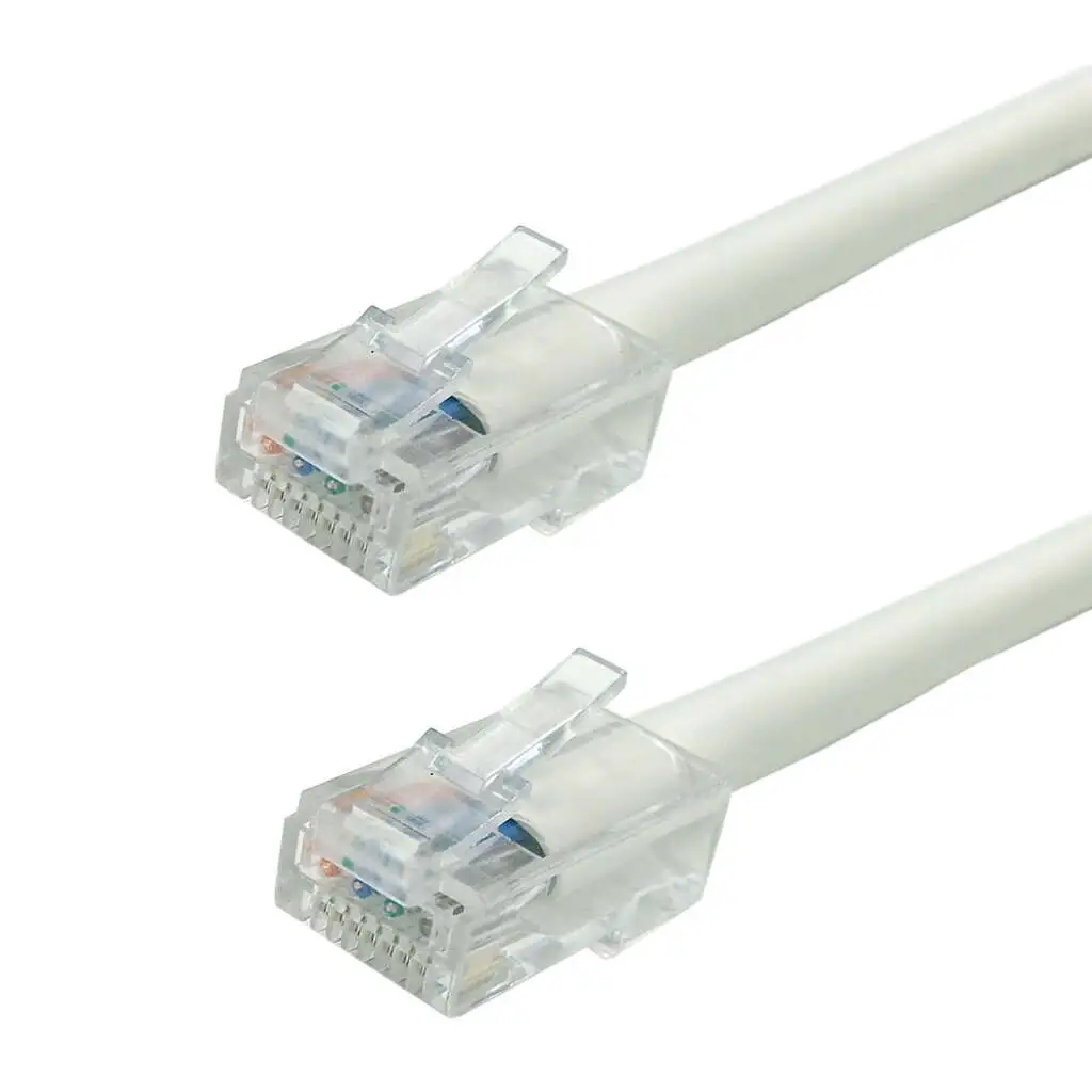 CAT5ECN-100WH - No Boot Custom RJ45 CAT5E 350MHz Assembled Patch Cable ...
