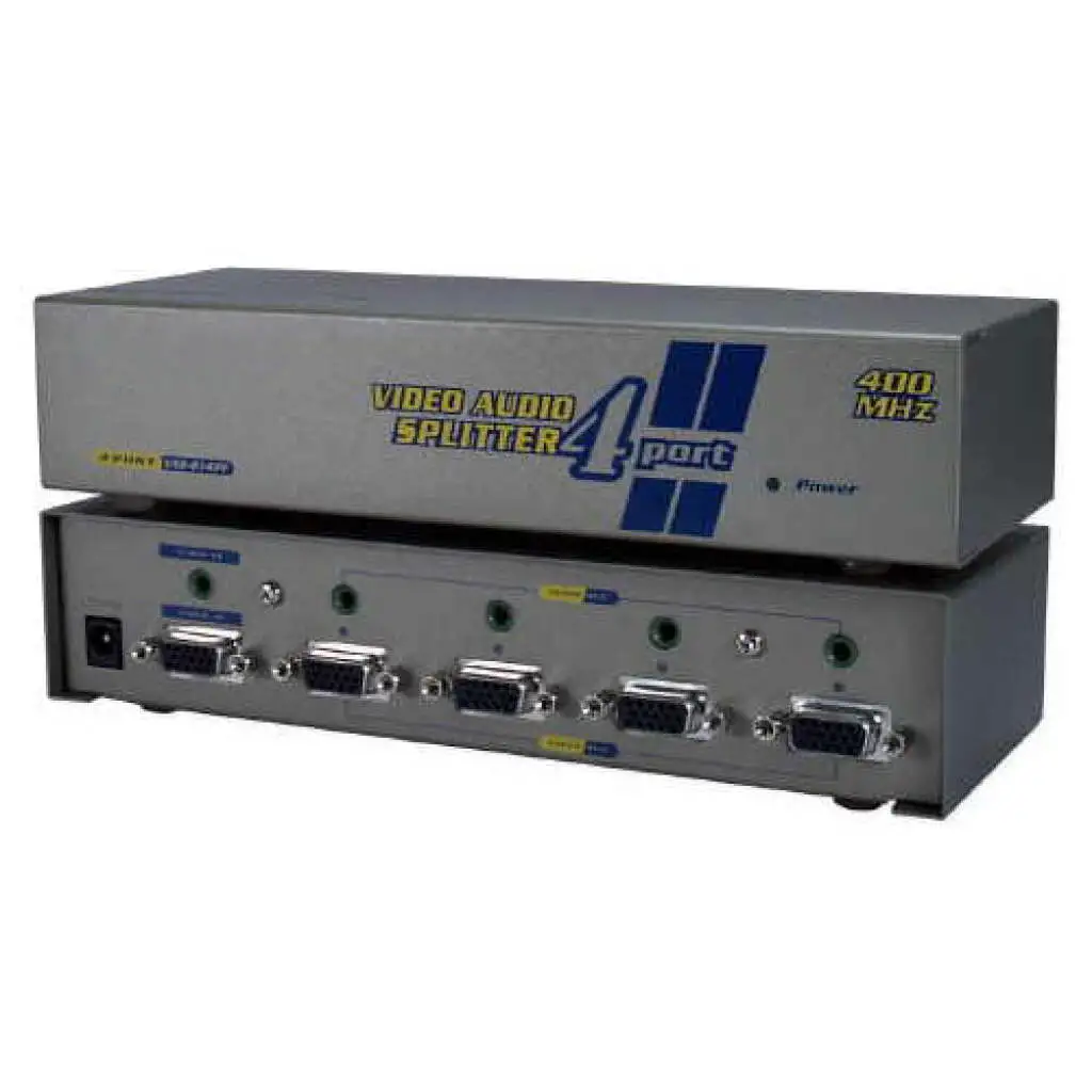 VAS-814PF - 4-Port VGA Video Splitter with 3.5mm Audio - 2048x1536